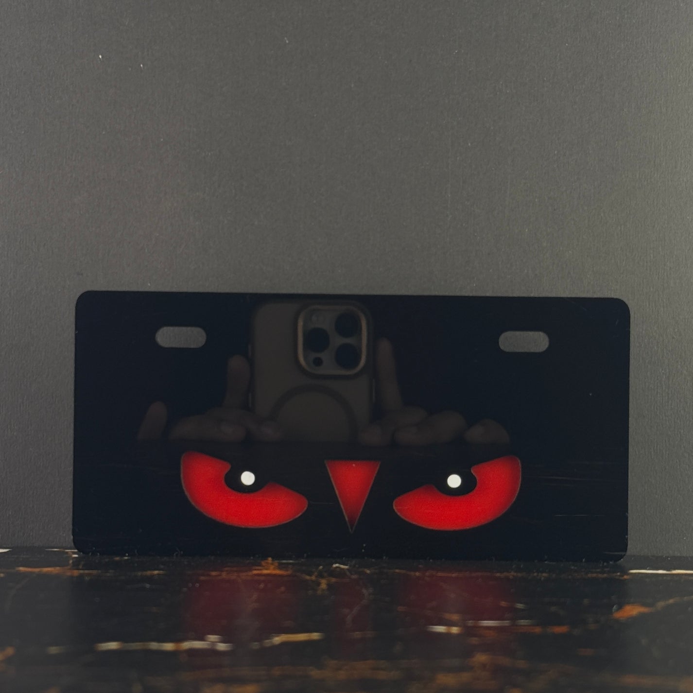Devil Eye Number Plate – Cham Store